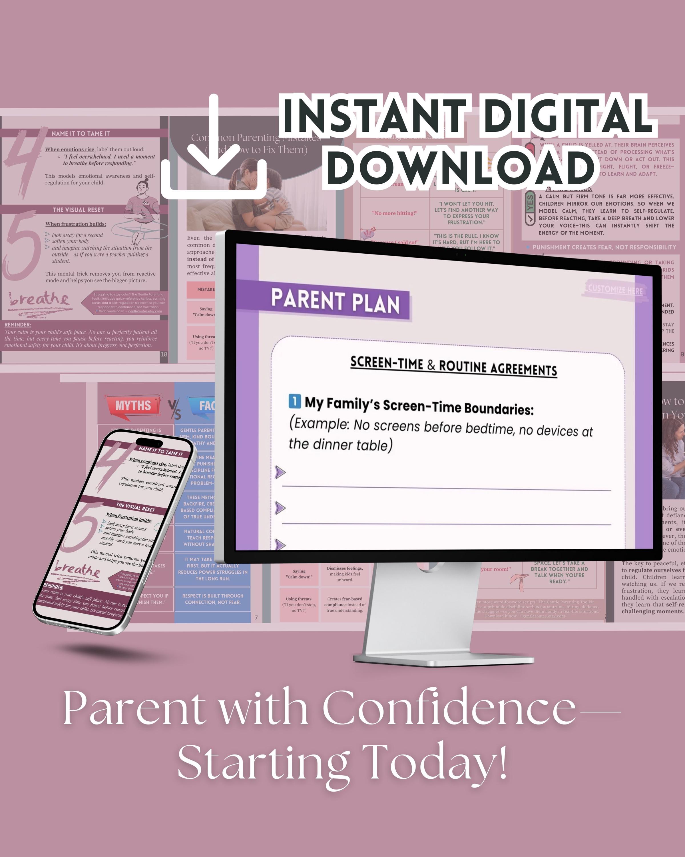 The Ultimate Gentle Parenting Bundle | Printable Scripts, Discipline ...