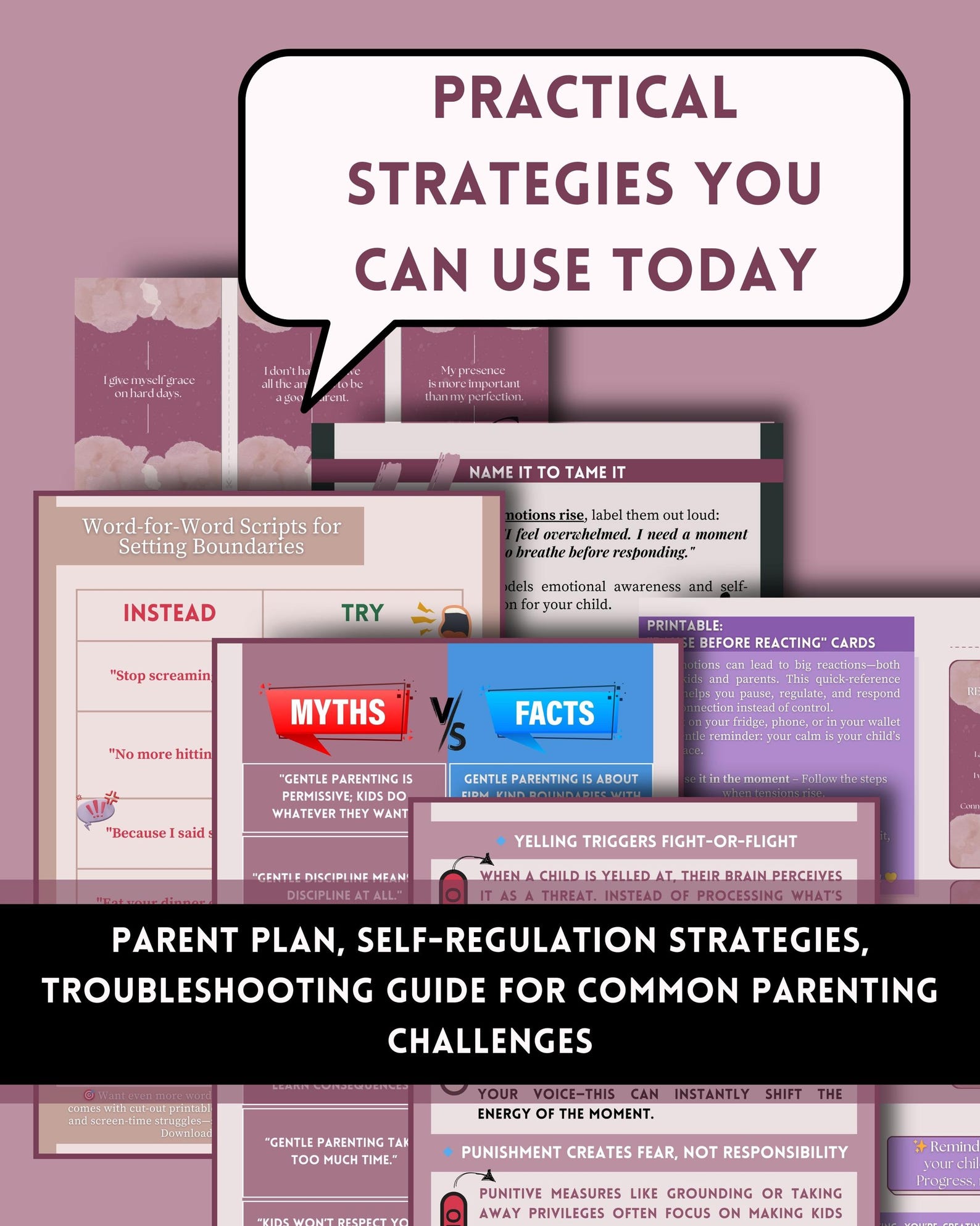 The Ultimate Gentle Parenting Bundle | Printable Scripts, Discipline ...