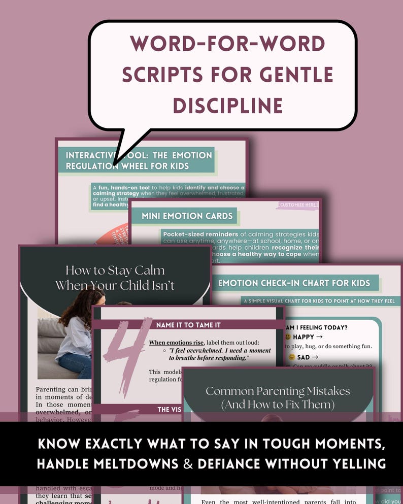 The Ultimate Gentle Parenting Bundle | Printable Scripts, Discipline ...