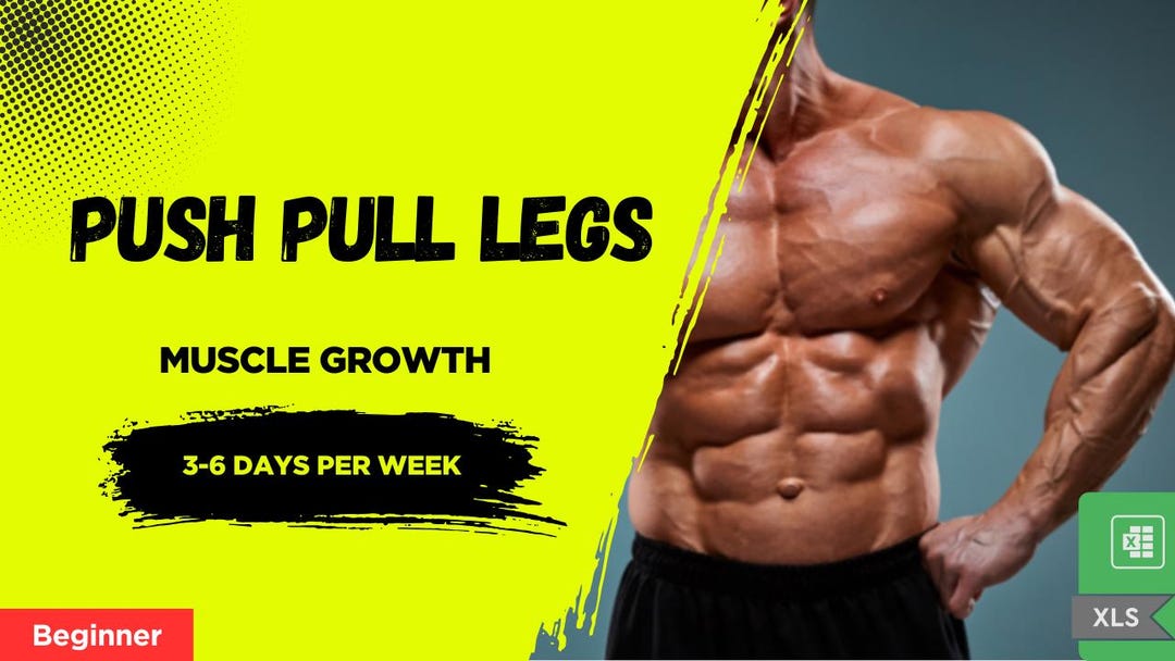 Push Pull Legs Muscle Growth Beginner - Etsy