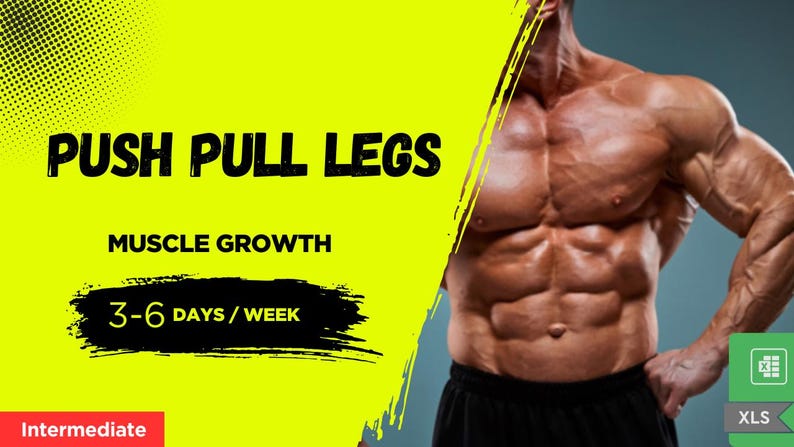 Push Pull Legs | Muscle Growth | Intermediate - Etsy