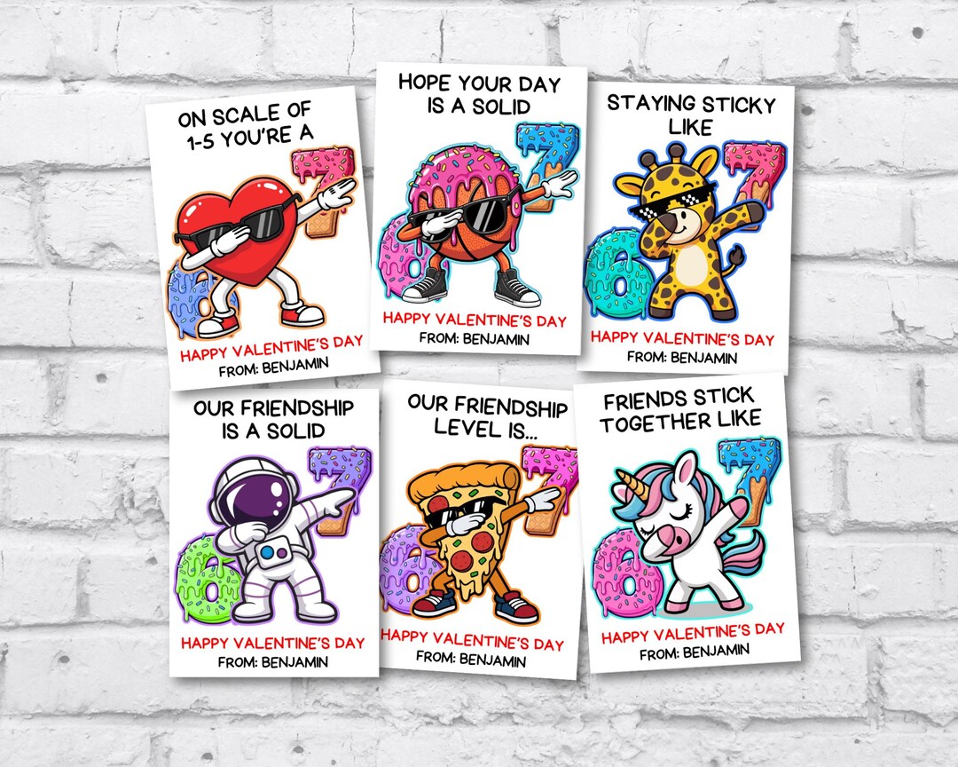 67 Slang Valentine Cards for Kids, Classroom Valentines Treat Tags ...