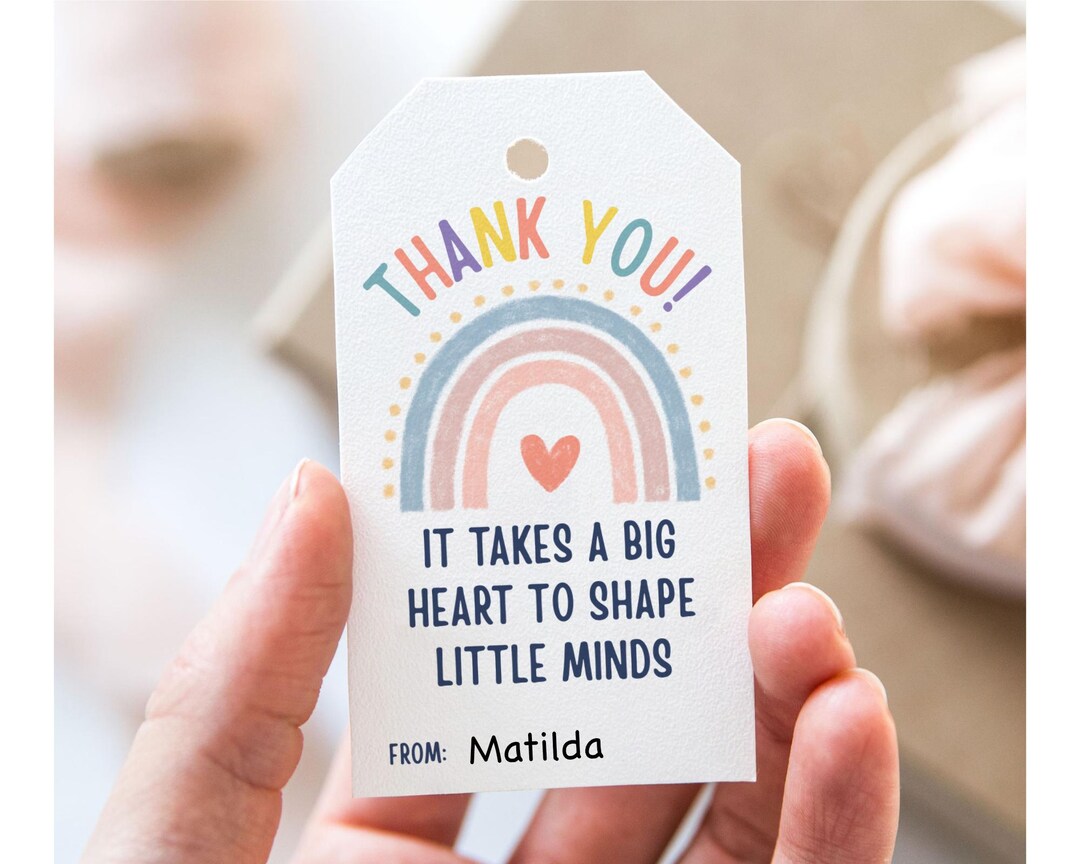 Teacher Appreciation Tags Printable, Editable Teacher Appreciation Week ...