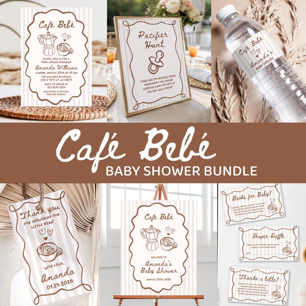 Cafe Bebe Baby Shower - Etsy