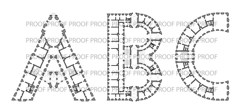 Architectural Alphabet Digital Download - Etsy
