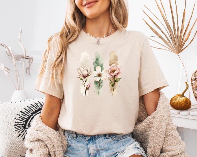 Magnolia Cosmos Peony Brushstroke PNG – Floral Sublimation Design ...