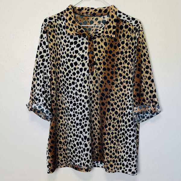 Leopard Print Top - Etsy