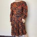 Fall Paisley Vintage 90s Belted Midi Dress - Etsy
