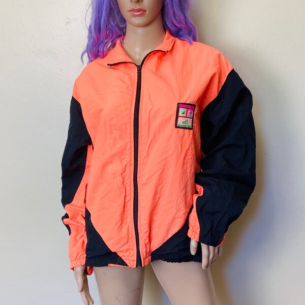 Neon Windbreaker - Etsy