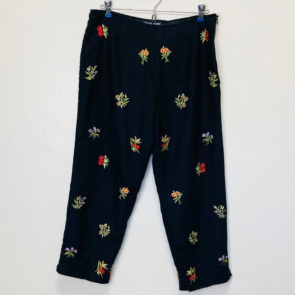 Embroidered Pants - Etsy