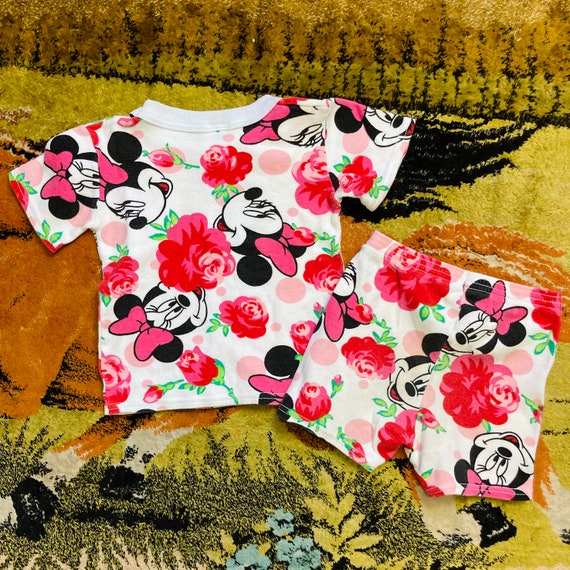 Minnie Mouse and Pink Roses Vintage 90s Kids Toddler … - Gem