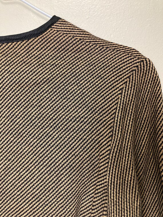 1940s Diagonal Striped Vintage Mid Century Cropped Kn… - Gem