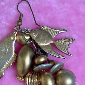 Vintage Angelfish Cluster Earrings - Etsy