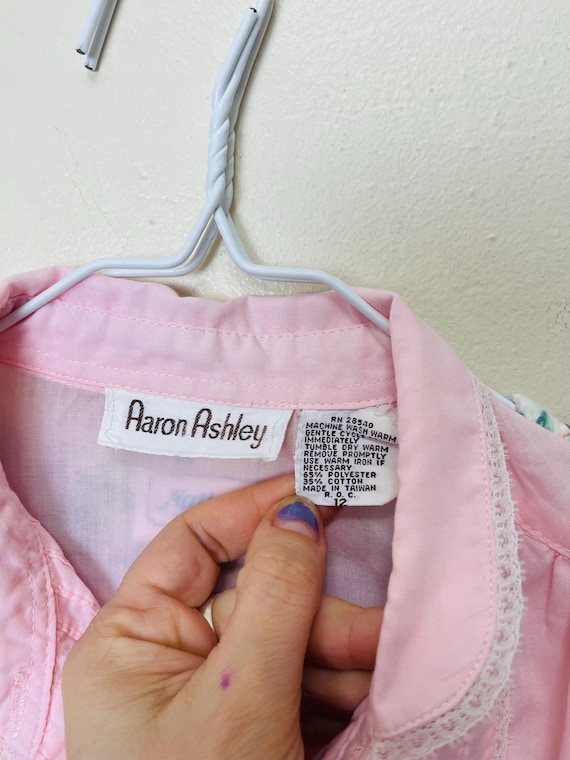 Aaron Ashley 1960s Rosy Pink Pleated Collared Western… - Gem