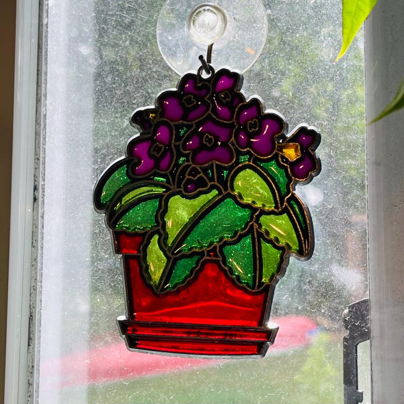 Violet Stained Glass - Etsy