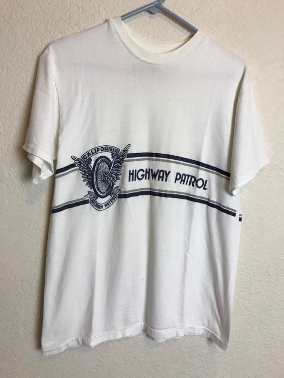 Vintage 70s CHP California Highway Patrol Single Stit… - Gem