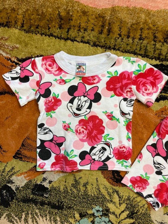 Minnie Mouse and Pink Roses Vintage 90s Kids Toddler … - Gem
