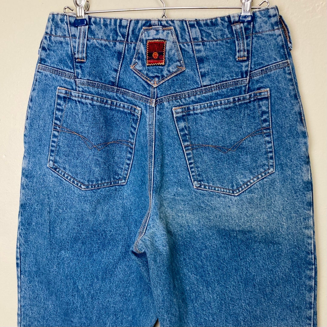 Unionbay Vintage 90s Slim Fit Butt Hugging Medium Wash Denim Jeans - Etsy