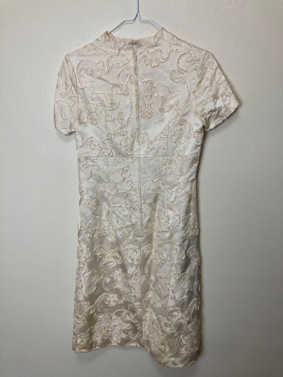 Iridescent Sweetheart Vintage 60s Mini Dress - Gem