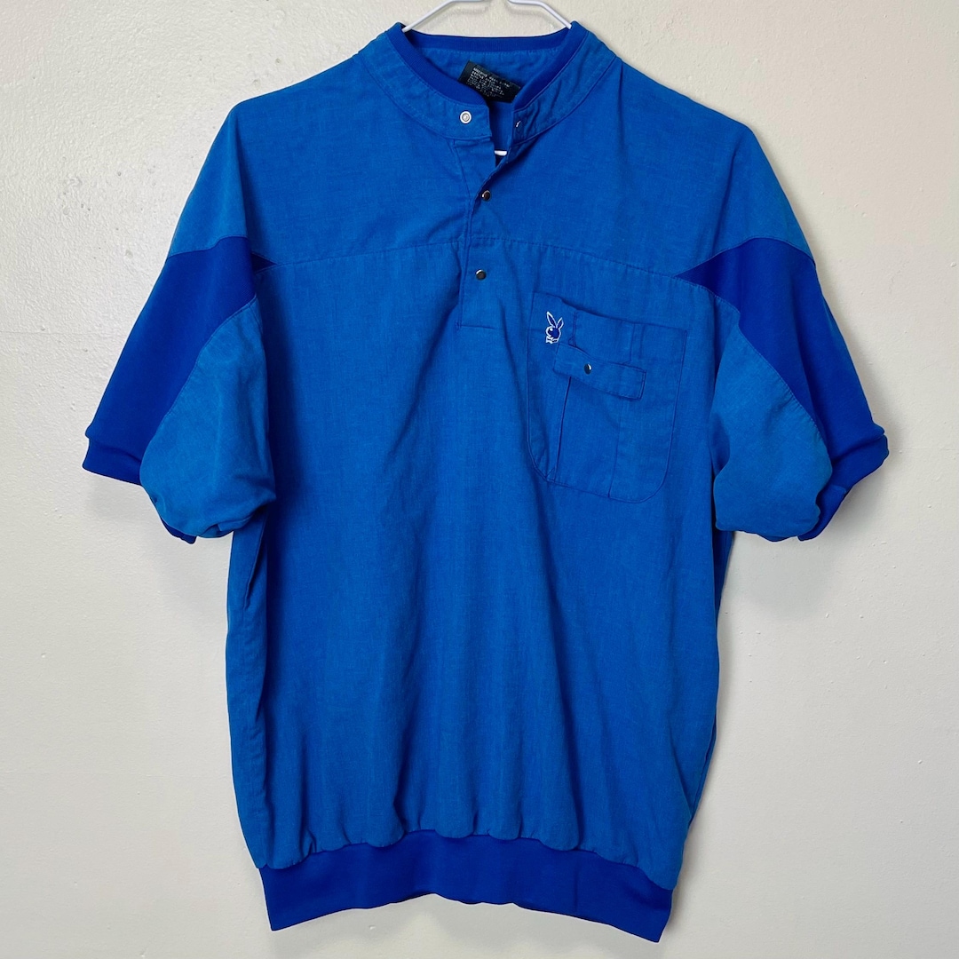 Playboy Vintage 1980s Sleazy Blue Bunny Logo Slouchy Shirt - Etsy