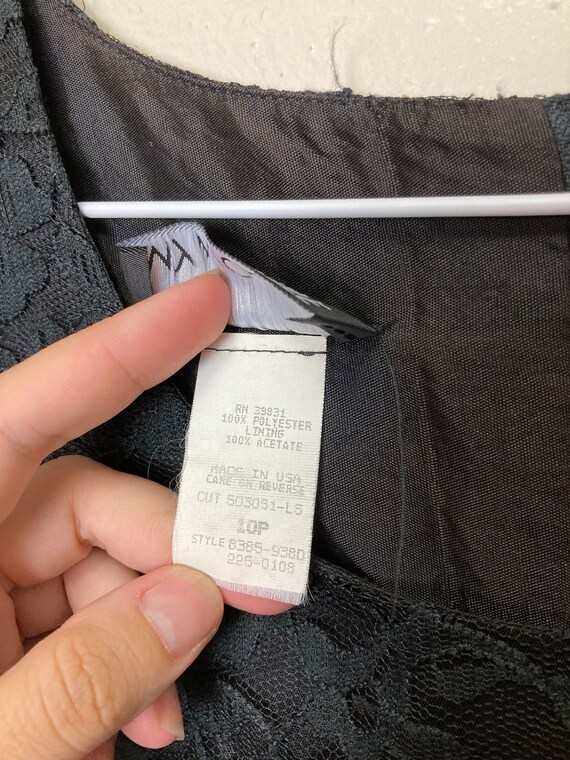 Black Lace Vintage 90s Witchy My Michelle Mini Dress - Gem