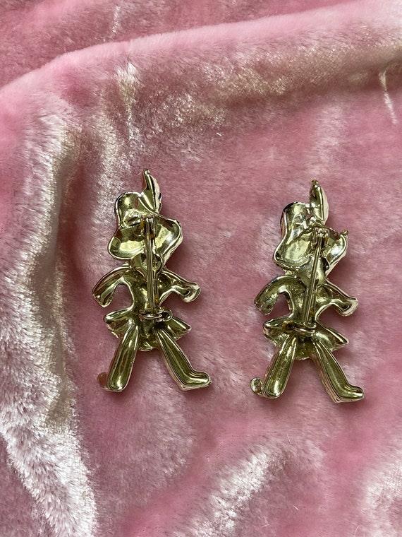 Set of 2 Vintage 1950s Alphine Girls Matching Scatter… - Gem