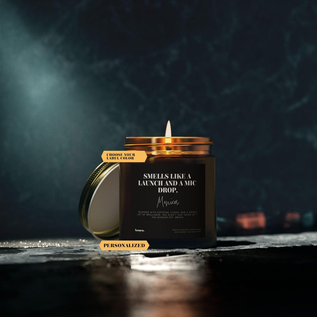 College Graduation Custom Candle - Smells Like a Launch and Mic Drop ...