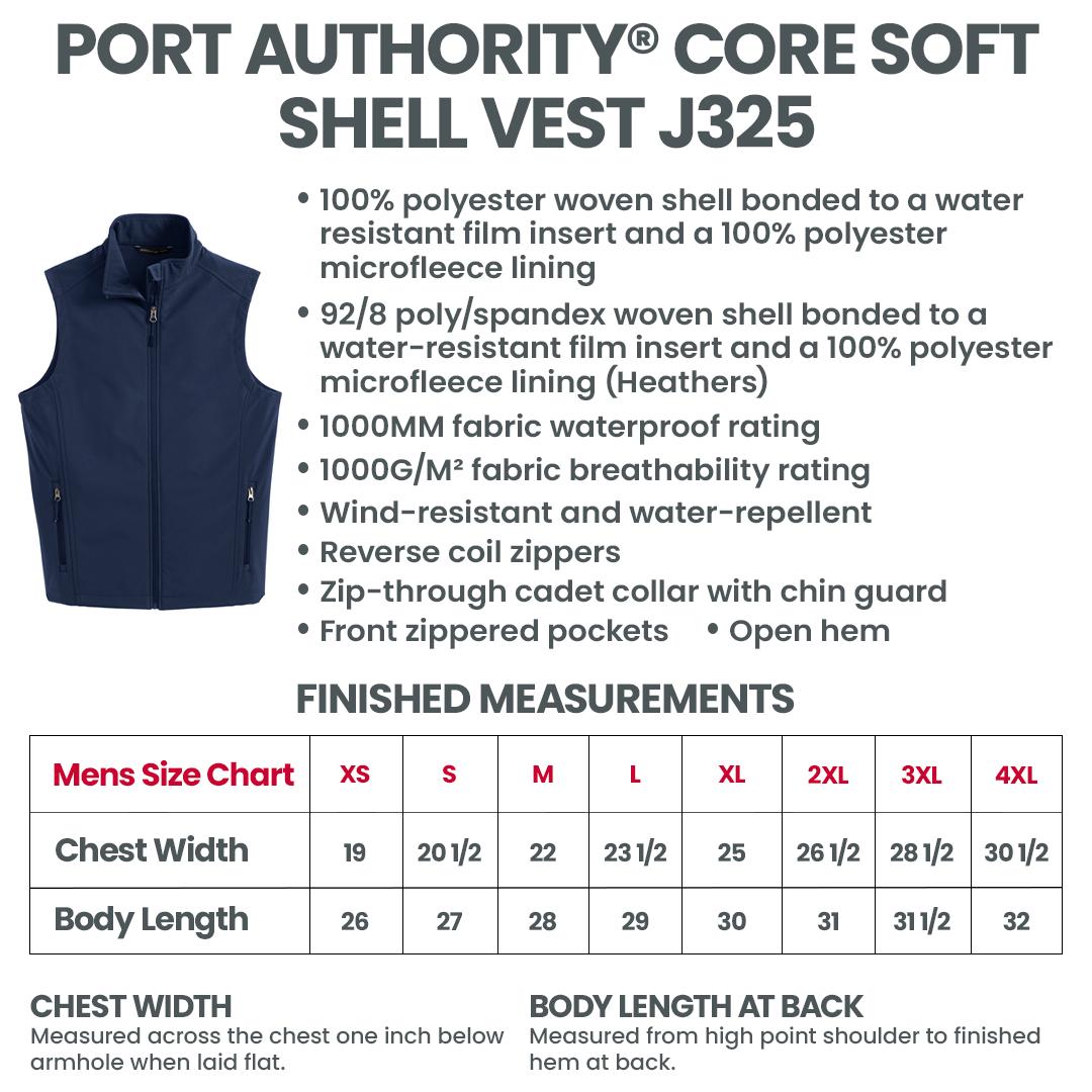 Custom Men’s Soft Shell Vest | Personalized Vest With Logo or Text ...