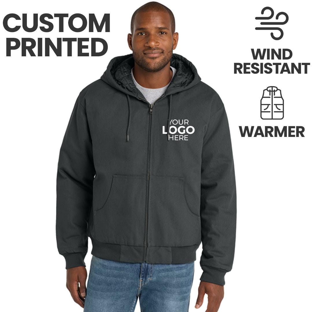 Custom Hooded Work Jacket by Corner Stone | Embroidered Name | Team ...