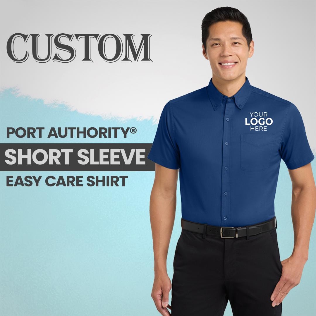 Custom Business Shirt | Personalized Button Down | Port Authority S508 ...