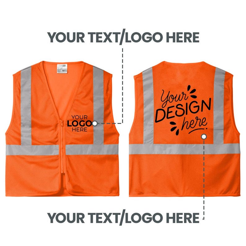 Custom Safety Vest | Personalized Cornerstone Mesh Vest | High ...