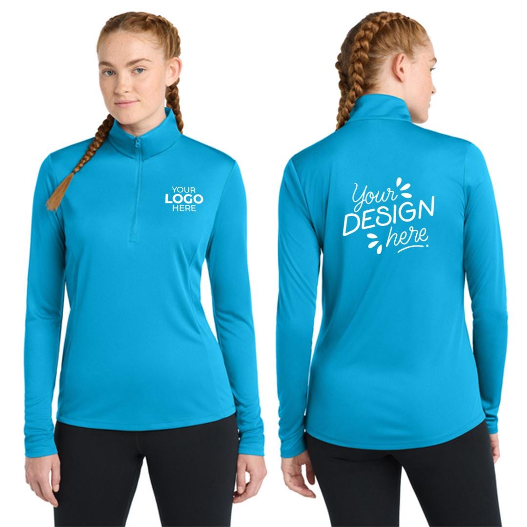 Custom Quarter Zip for Women | Personalized Monogram, Logo Pullover ...