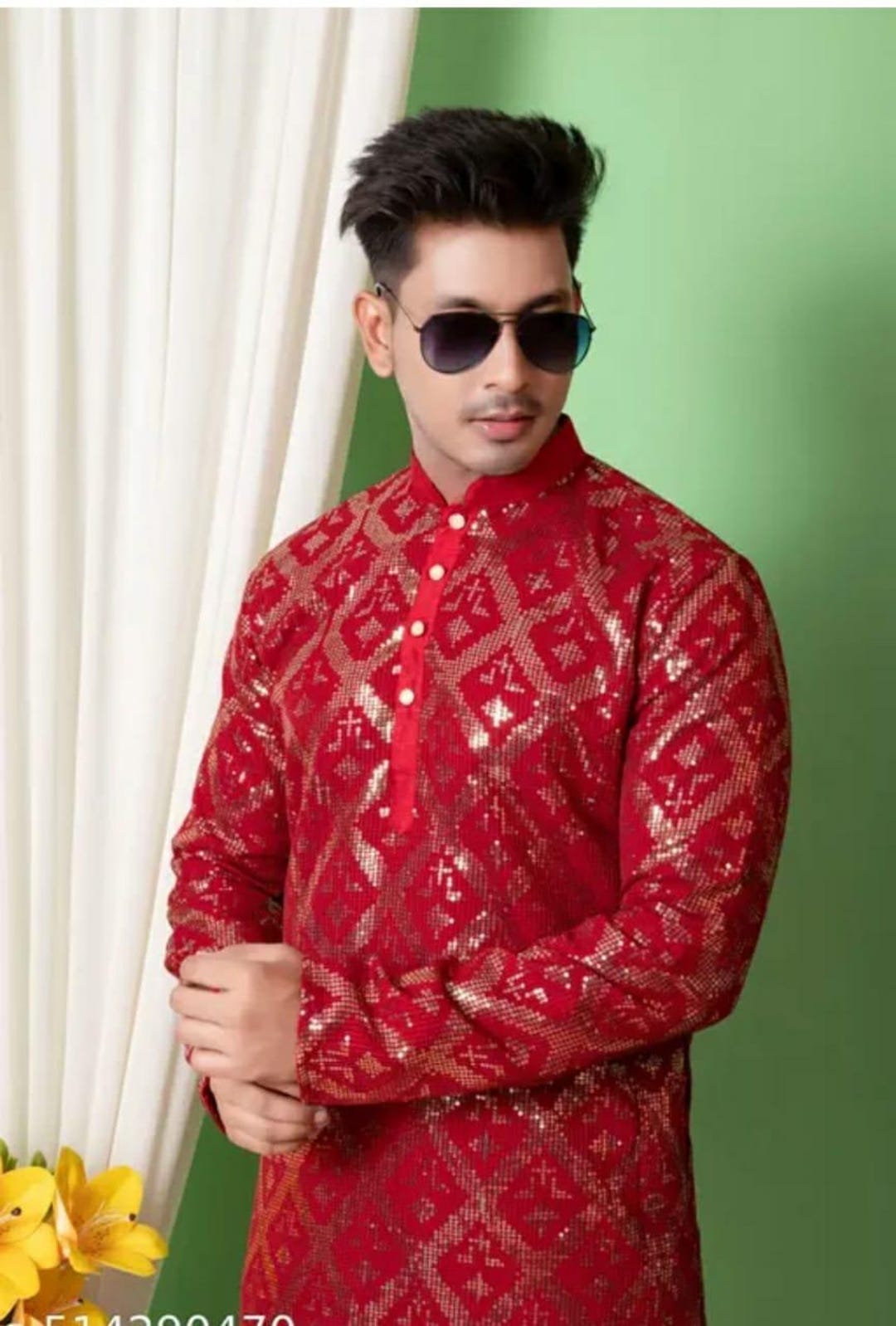 Men's Red Indian Wedding Dress Outfit for Men Party Wear - Etsy