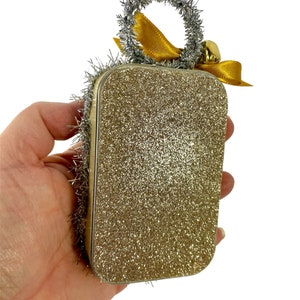 Nostalgic Winter Scene Ornament, Shadowbox Diorama of Fawn in Snow With ...