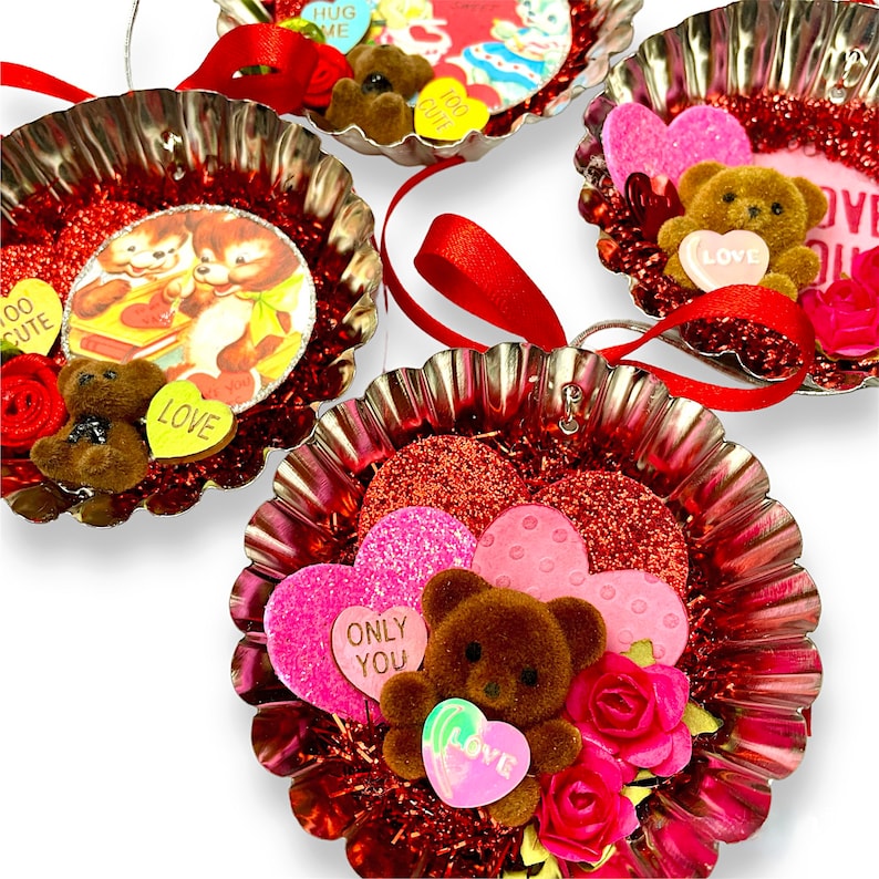 Teddy Bear Valentine Ornament, Sweet Valentine Decoration Gift for Wife ...