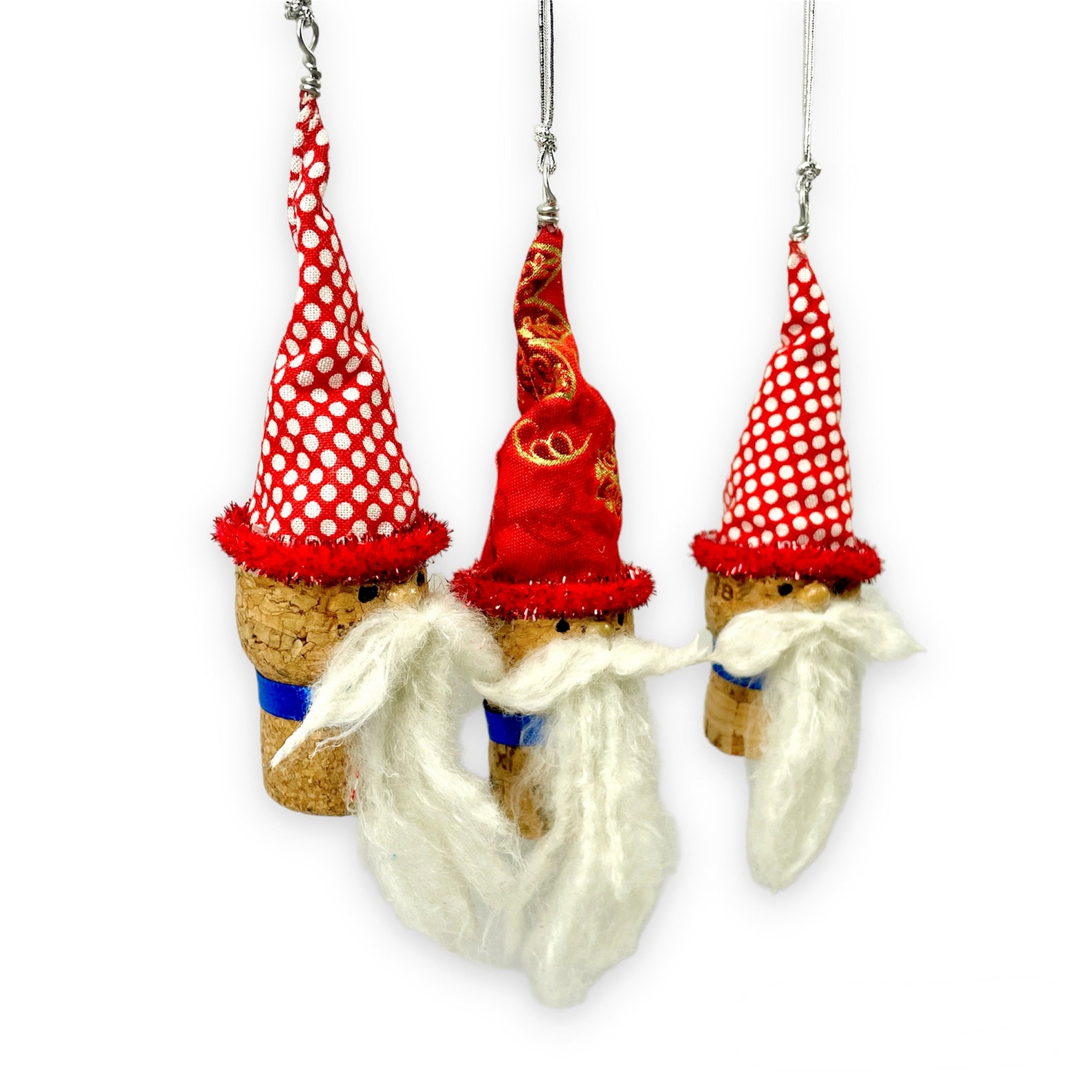 Christmas Gnome Ornament, Upcycled Cork Decorations, Wine Lover Gift - Etsy