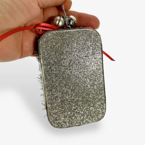 Nostalgic Winter Scene Ornament, Shadowbox Diorama of Fawn in Snow With ...