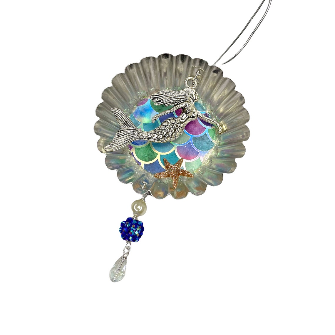 Upcycled Mermaid Ornament Ocean Inspired Gift For Teen Girl | Etsy