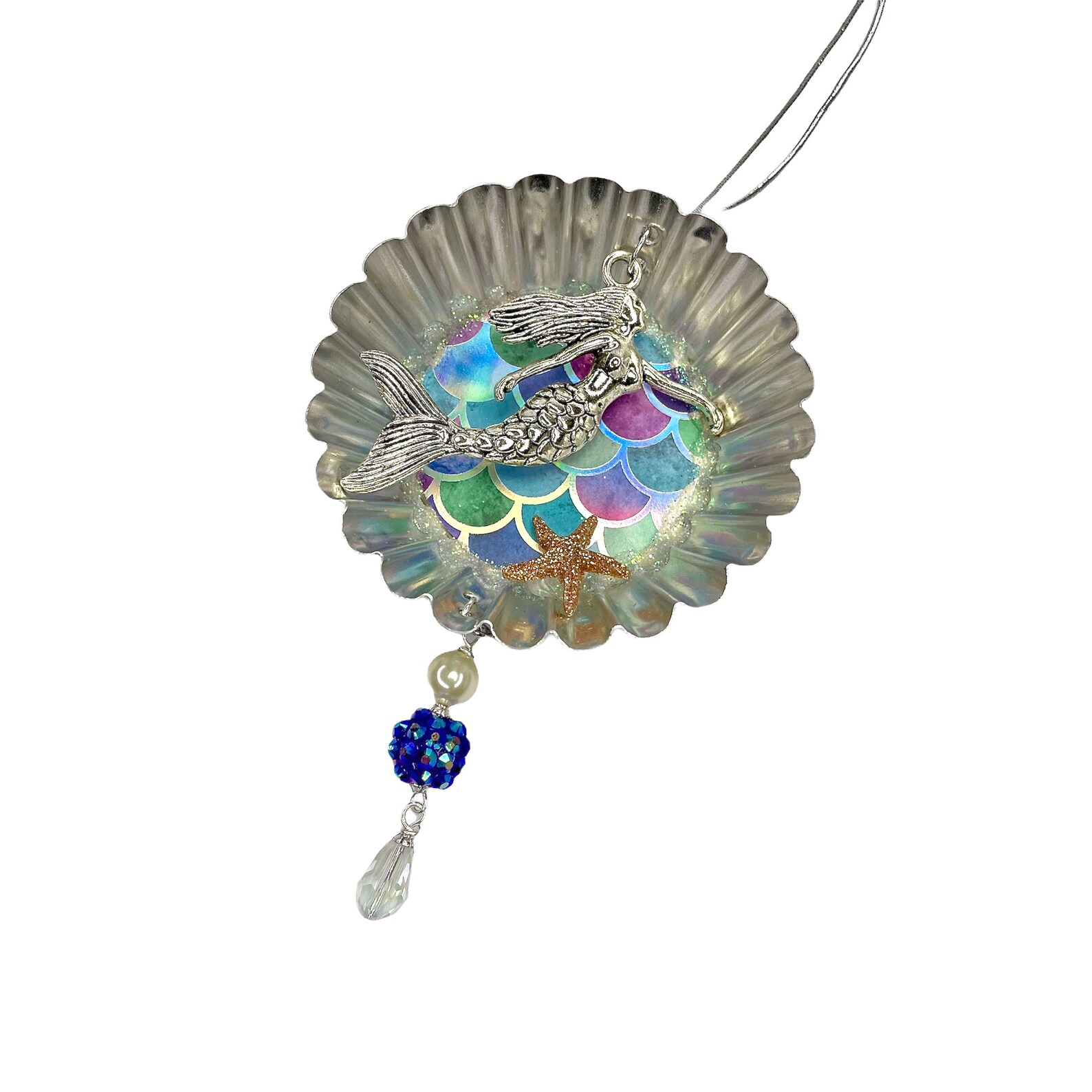 Upcycled Mermaid Ornament Ocean Inspired Gift For Teen Girl | Etsy