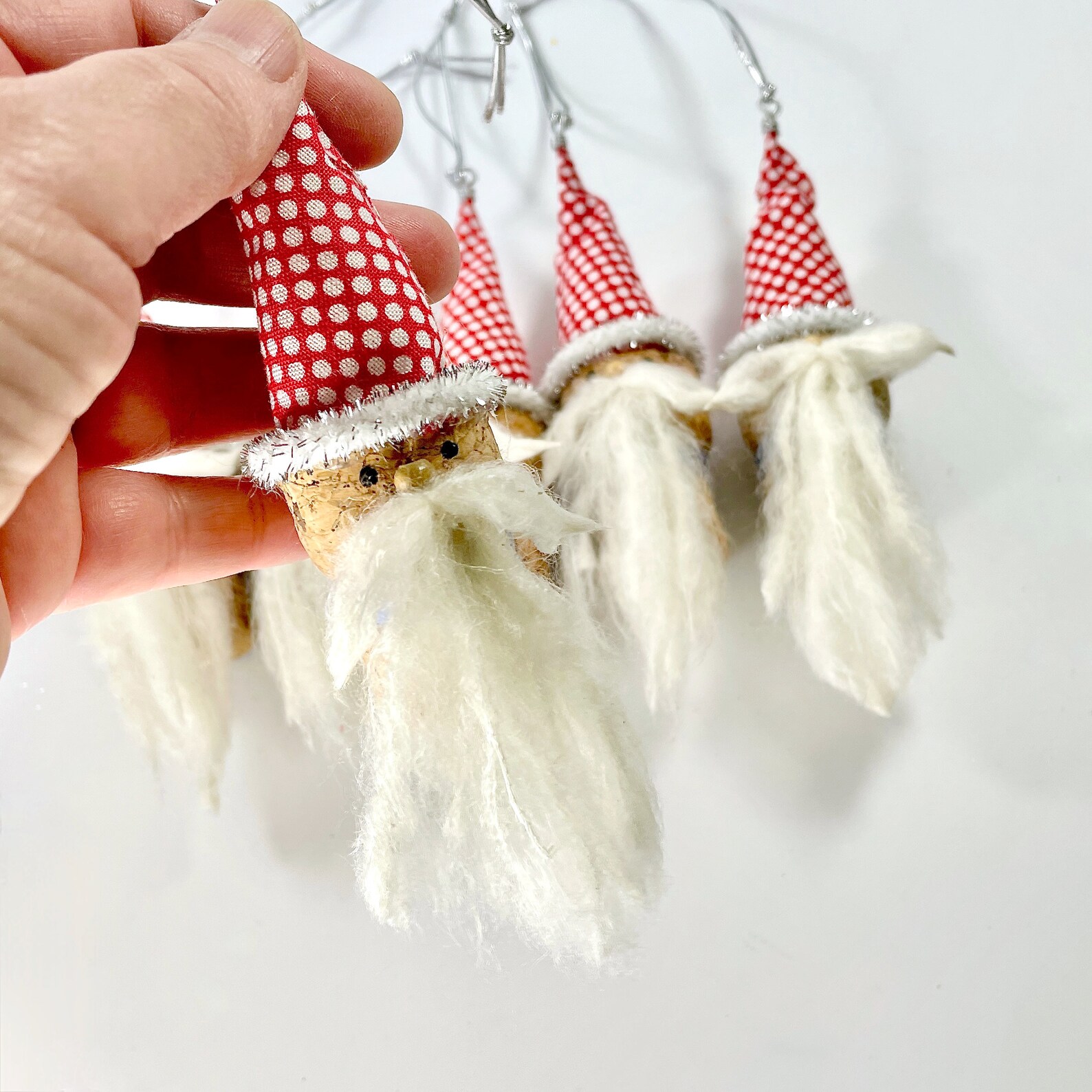 Christmas Gnome Ornament, Upcycled Cork Decorations, Wine Lover Gift - Etsy