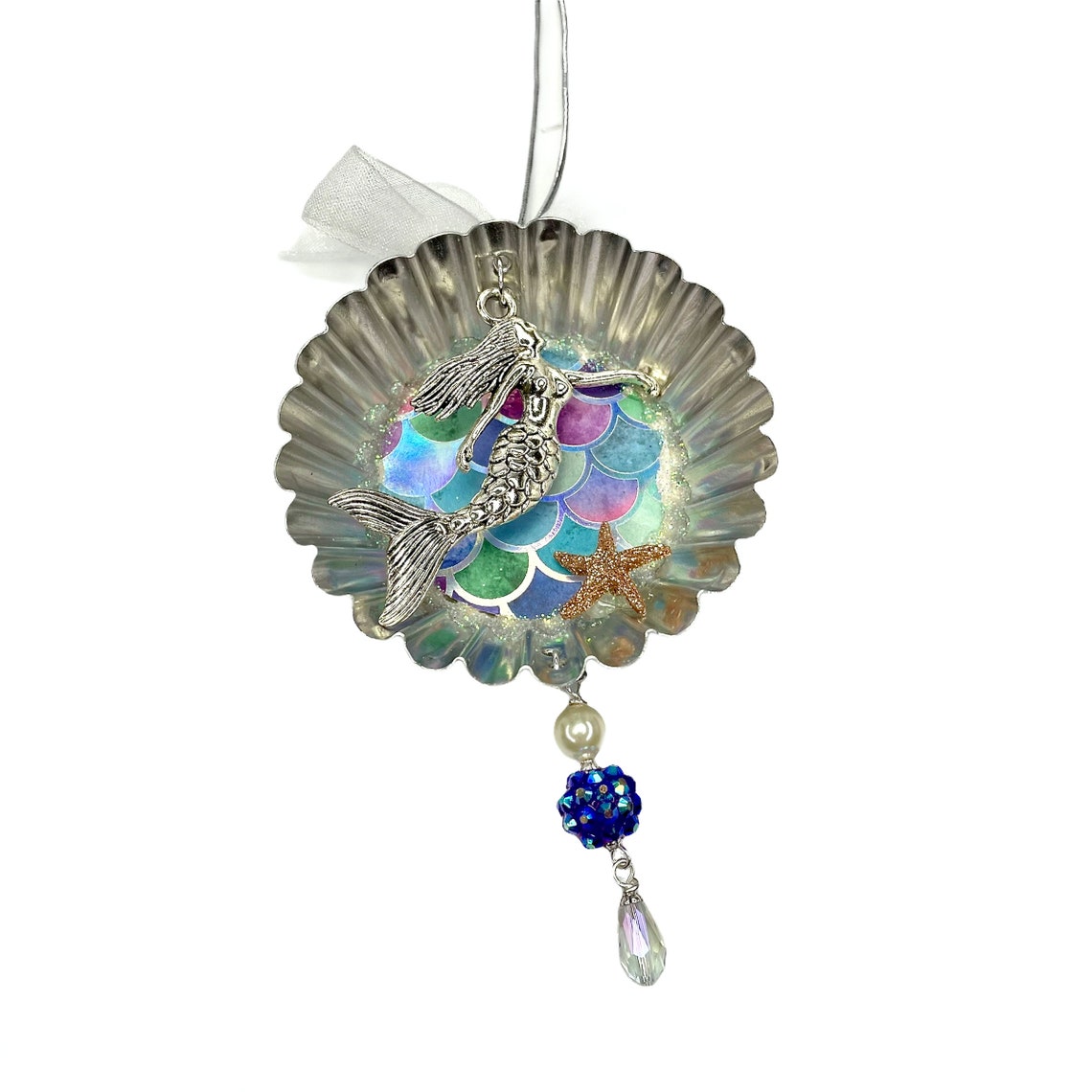 Upcycled Mermaid Ornament Ocean Inspired Gift For Teen Girl | Etsy