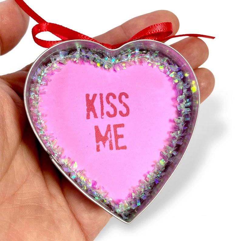 Conversation Hearts Ornaments for Valentine's Day - Etsy