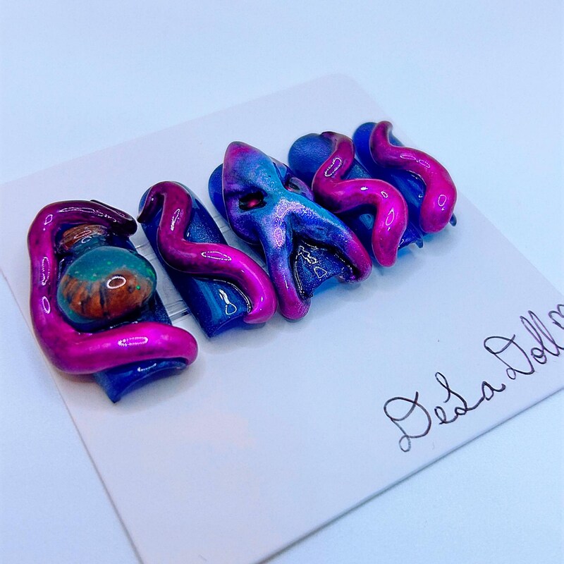 Octopus Nails - Etsy