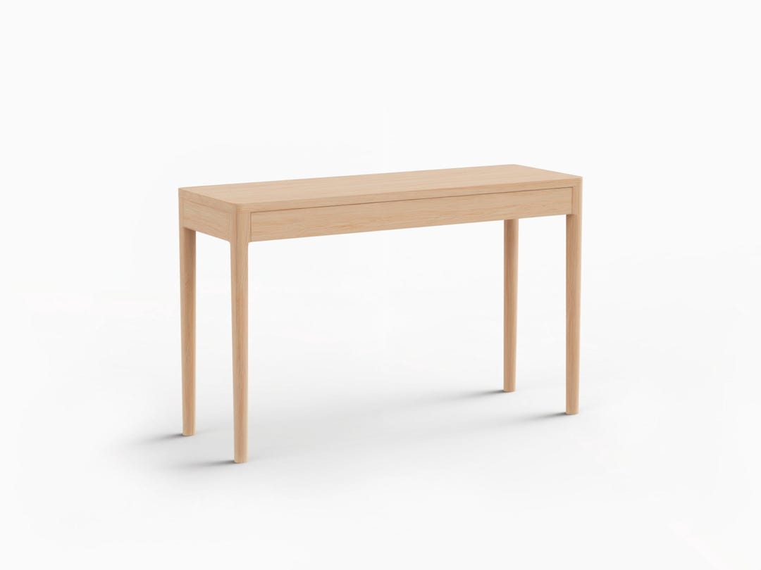 Minimalist Modern Console Table in Ash - Etsy