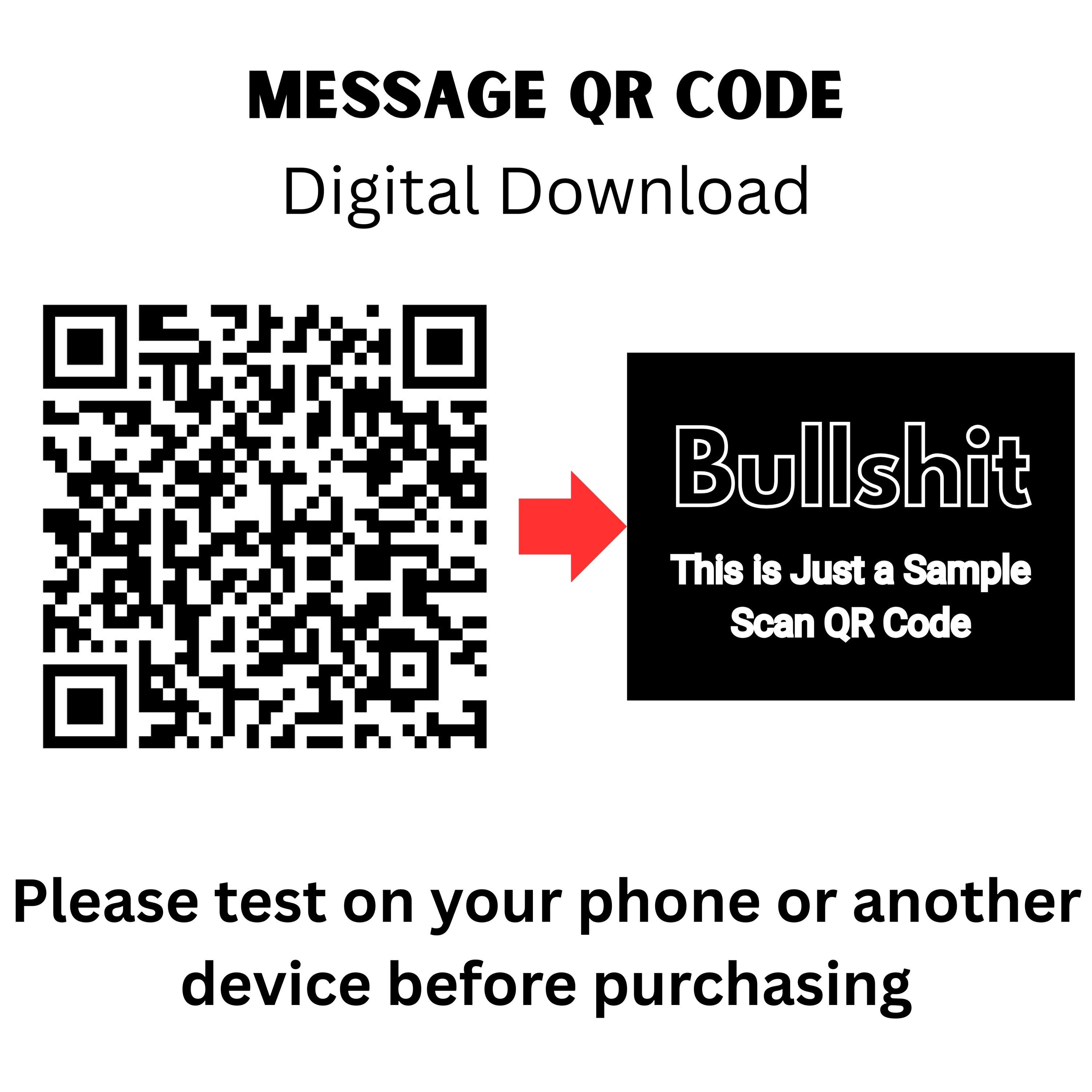 Middle Finger QR Code Funny Fuck You Digital QR Code, Hidden Message QR ...