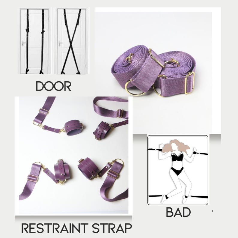 Purple Italian Leather Bondage Kit 24 Pcs - Etsy