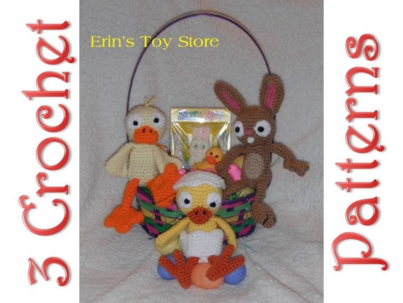 Happy Trail Friends 3 Crochet Patterns by Erin Scull | Etsy