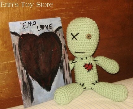 Emo Voodoo Doll a Crochet Pattern by Erin Scull | Etsy