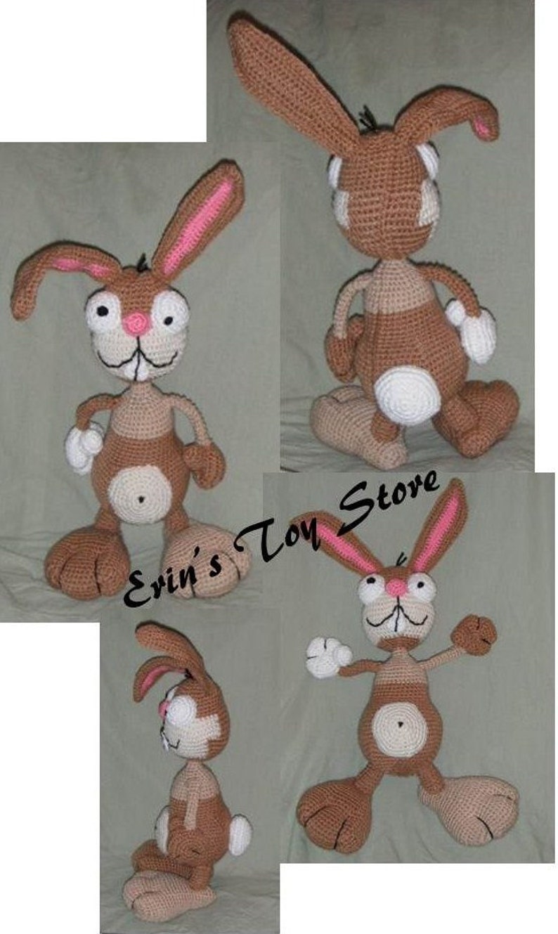 Jack the Rabbit A Crochet Pattern by Erin Scull - Etsy