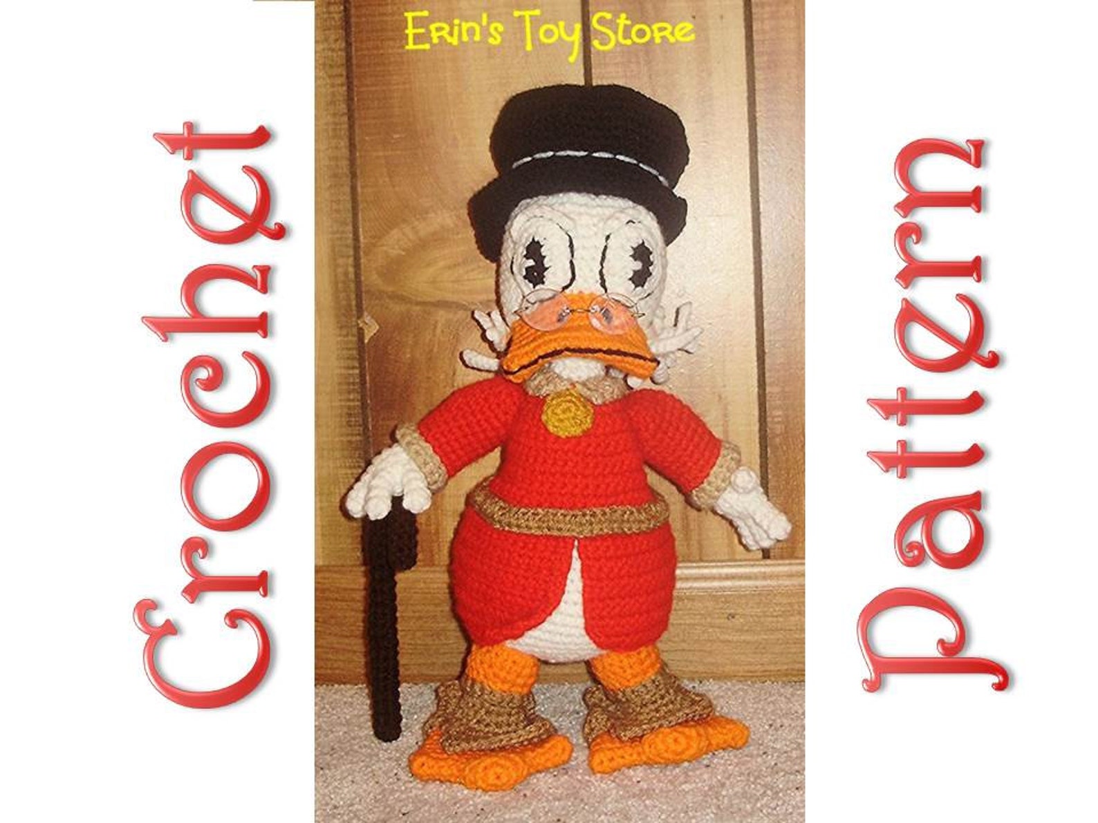 Uncle Scrooge a Crochet Pattern by Erin Scull - Etsy